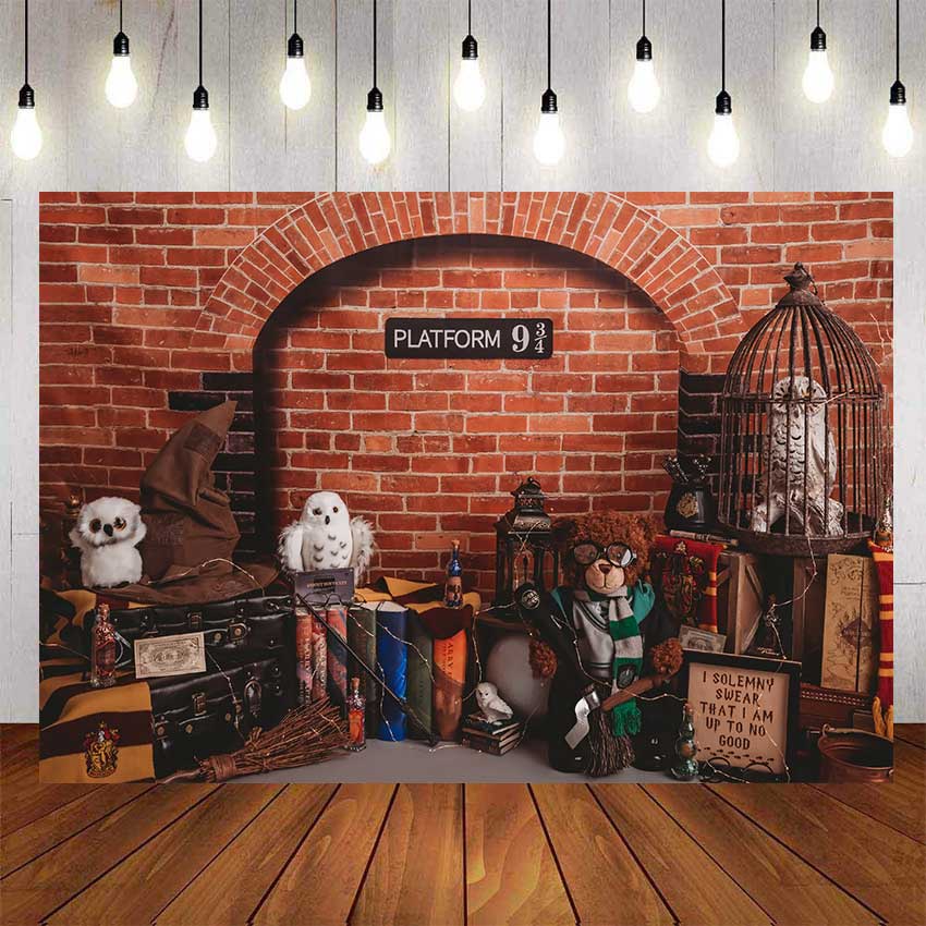 9 3/4 Harry Potter Birthday Backdrop For Photography Baby Shower Kids ...