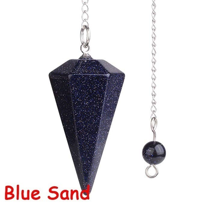 Reiki Healing Pendulum Dowsing Natural Stone Amulet Chakra Crystal ...