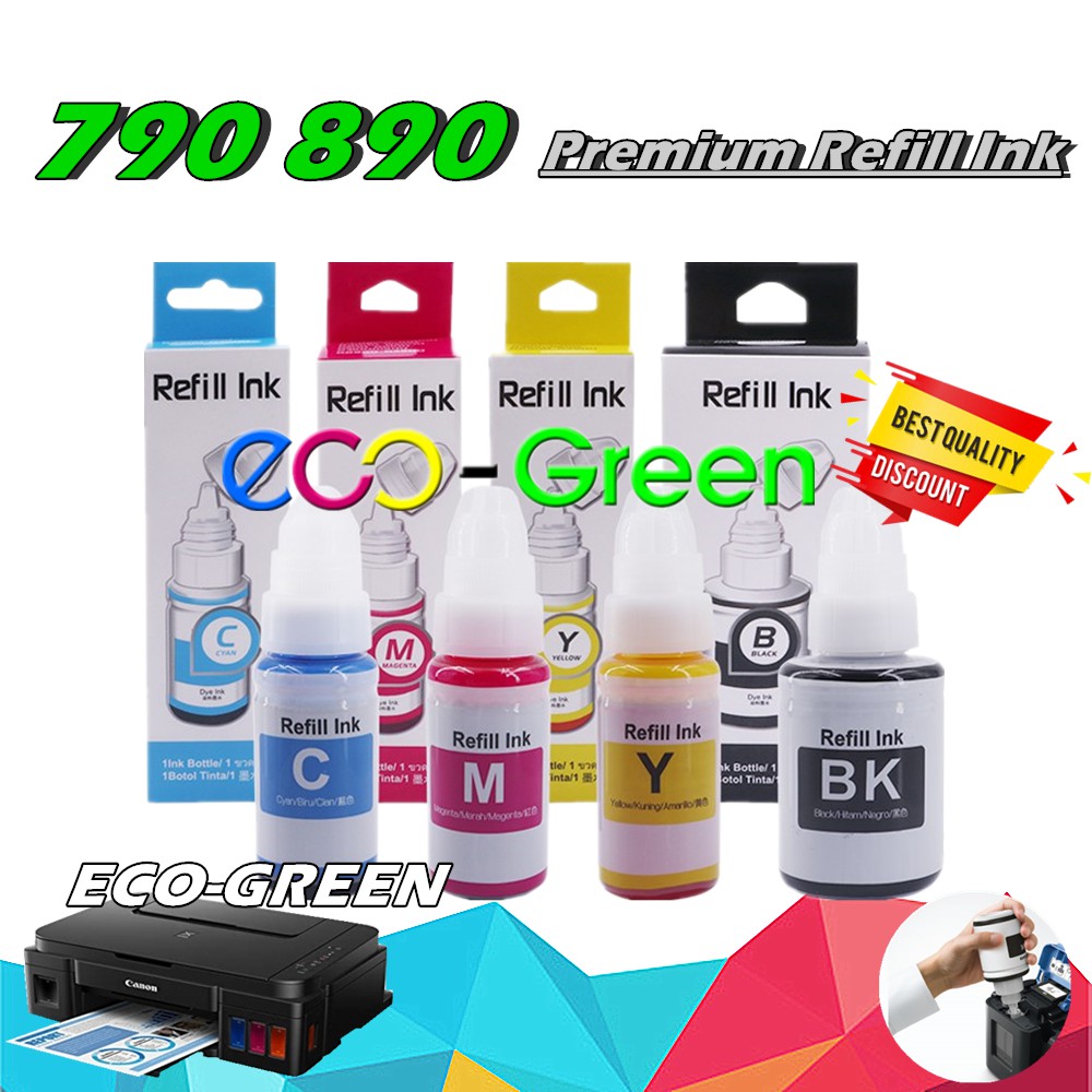Suitable for ink GI-890 G1010 G1800 G2800 G3800 connected for 4-color printer general | Shopee ...