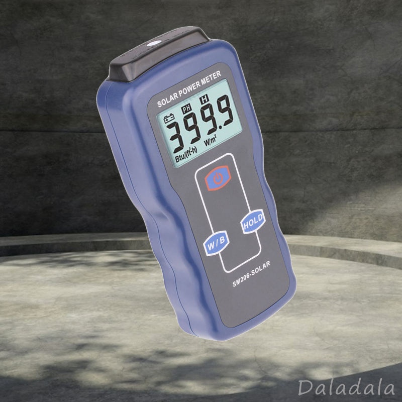 Portable Digital Electric Solar Power Meter Sun Light Irradiance Energy ...