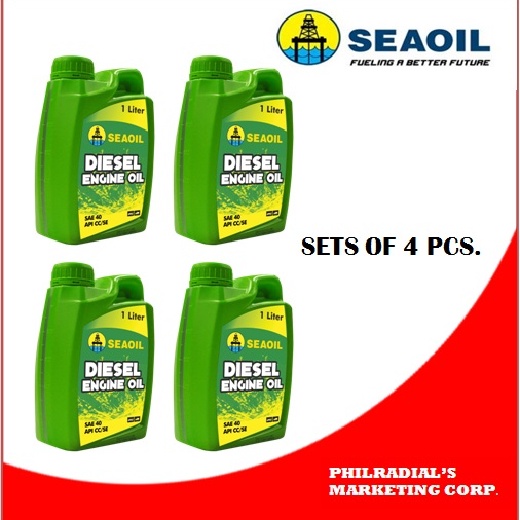 SEAOIL Diesel Engine Oil SAE40 1L SETS OF 4 PCS. | Shopee Philippines
