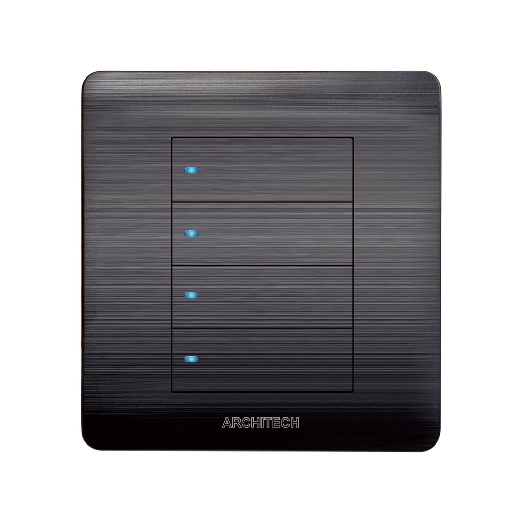 HITAM Architech PLATINUM BLACK FLAT MODEL FOUR SWITCH | Shopee Philippines