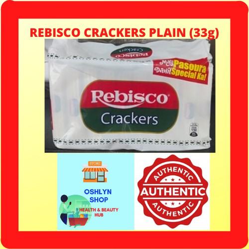 REBISCO CRACKERS PLAIN BISCUIT 33G (10 PCS) | Shopee Philippines