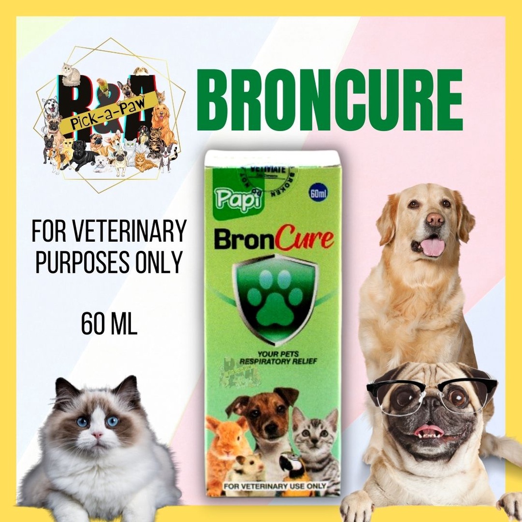 Broncure60ml for Cats,Dogs,Rabbits Respiratory infection/asthma,watery ...