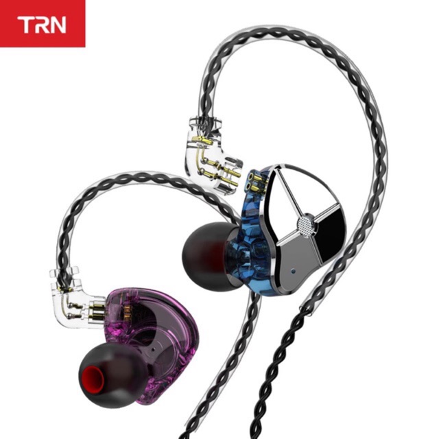 TRN ST1 In Ear Earphone 1BA 1DD Hybrid Metal IEM DJ HIFI Monitor ...