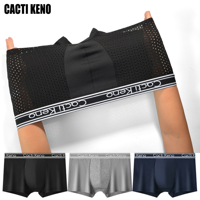Cacti Keno Men's Plus Size Boxer Brief Breathable Underpants Shorts ...