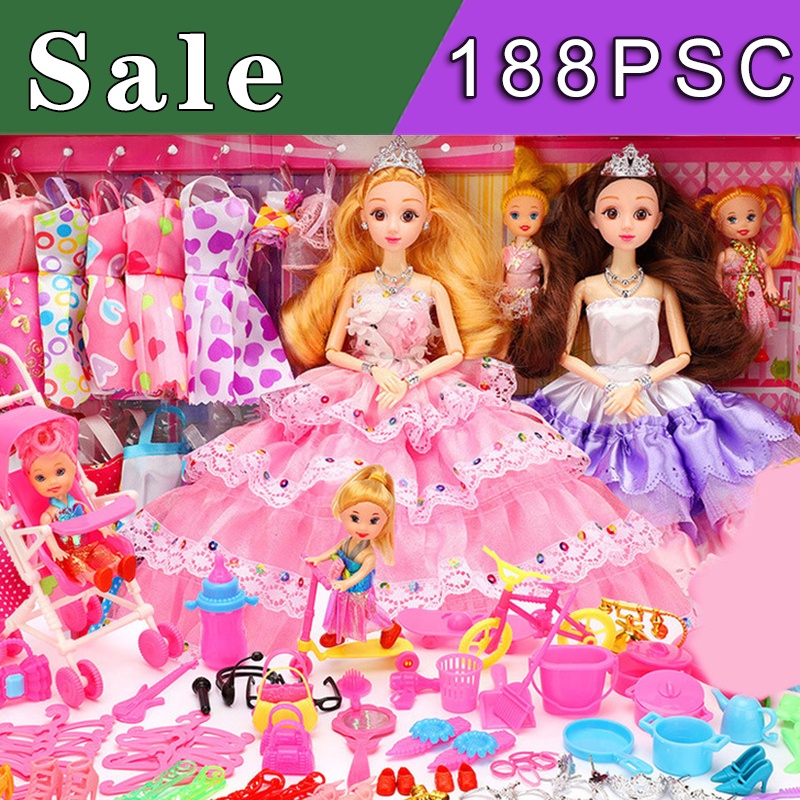 【COD】288PSC Big Size Doll Set For Girls Kids Princess House On Sale ...