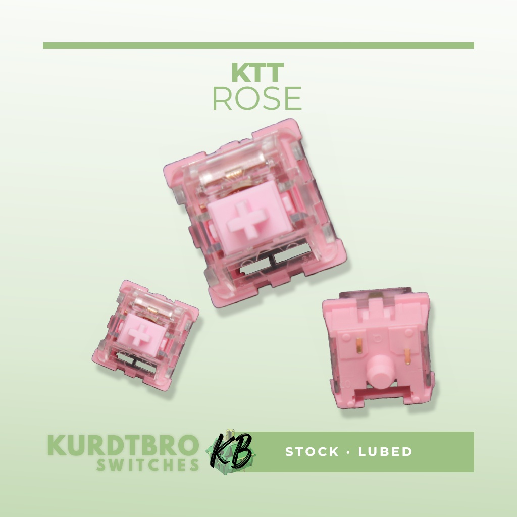 10 PCS KTT Rose (Stock/Lubed) Mechanical Switches | Shopee Philippines
