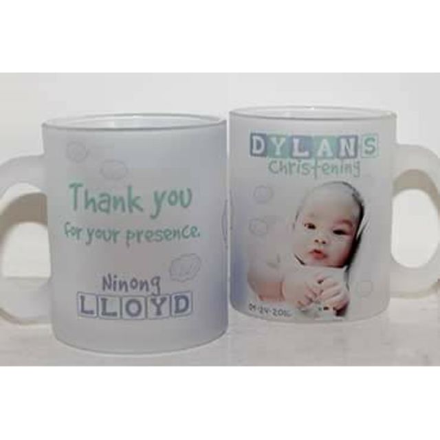 Personalized / Customized Frosted Mugs for Party Souvenirs Birthday ...