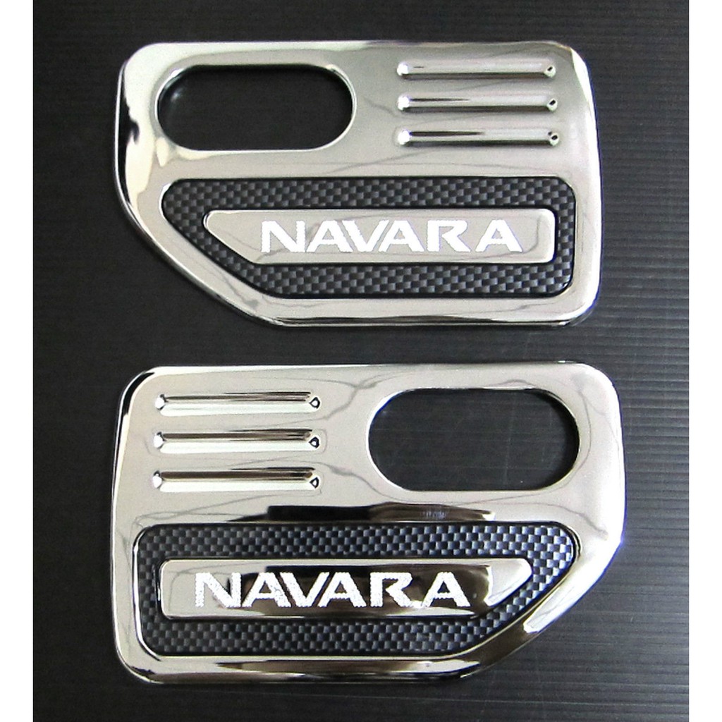 (1 Pair) Headlight Cover NISSAN NAVARA Year 2005-2014 Side Light Kevlar ...