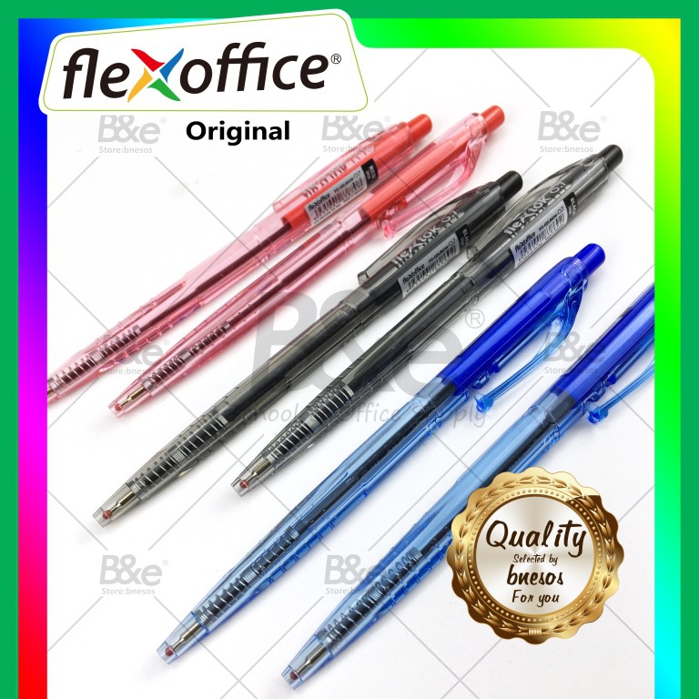bnesos Stationary School Supplies Flextok Smooth Ink Pen 0.7 Ball Pen ...