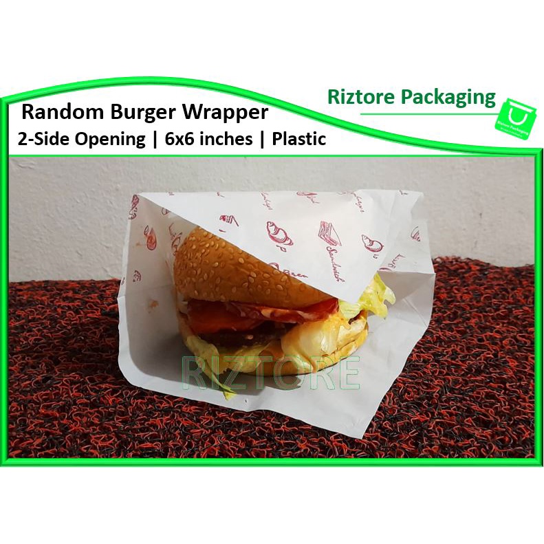 𝗛𝗮𝗺𝗯𝘂𝗿𝗴𝗲𝗿 𝗪𝗿𝗮𝗽𝗽𝗲𝗿 (𝗣𝗹𝗮𝗶𝗻 / 𝗕𝘂𝗿𝗴𝗲𝗿 / 𝗥𝗮𝗻𝗱𝗼𝗺 𝗱𝗲𝘀𝗶𝗴𝗻𝘀) | Shopee Philippines