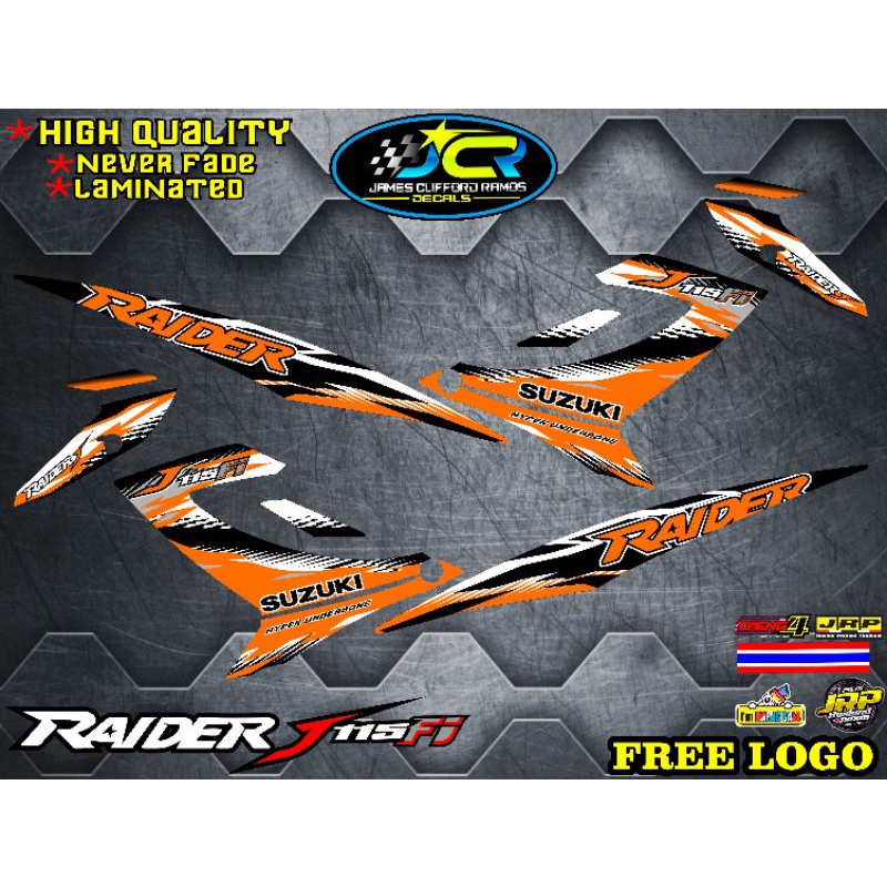 STOCK DECALS FOR SUZUKI RAIDER 115 F.I | Shopee Philippines