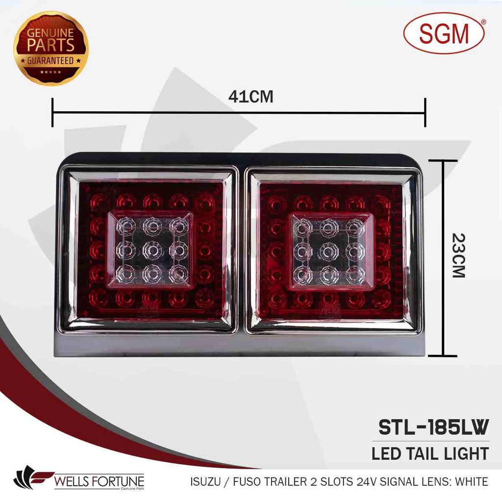 ISUZU / FUSO TRAILER 2 SLOTS 24V SGM LED TAIL LIGHT | Shopee Philippines