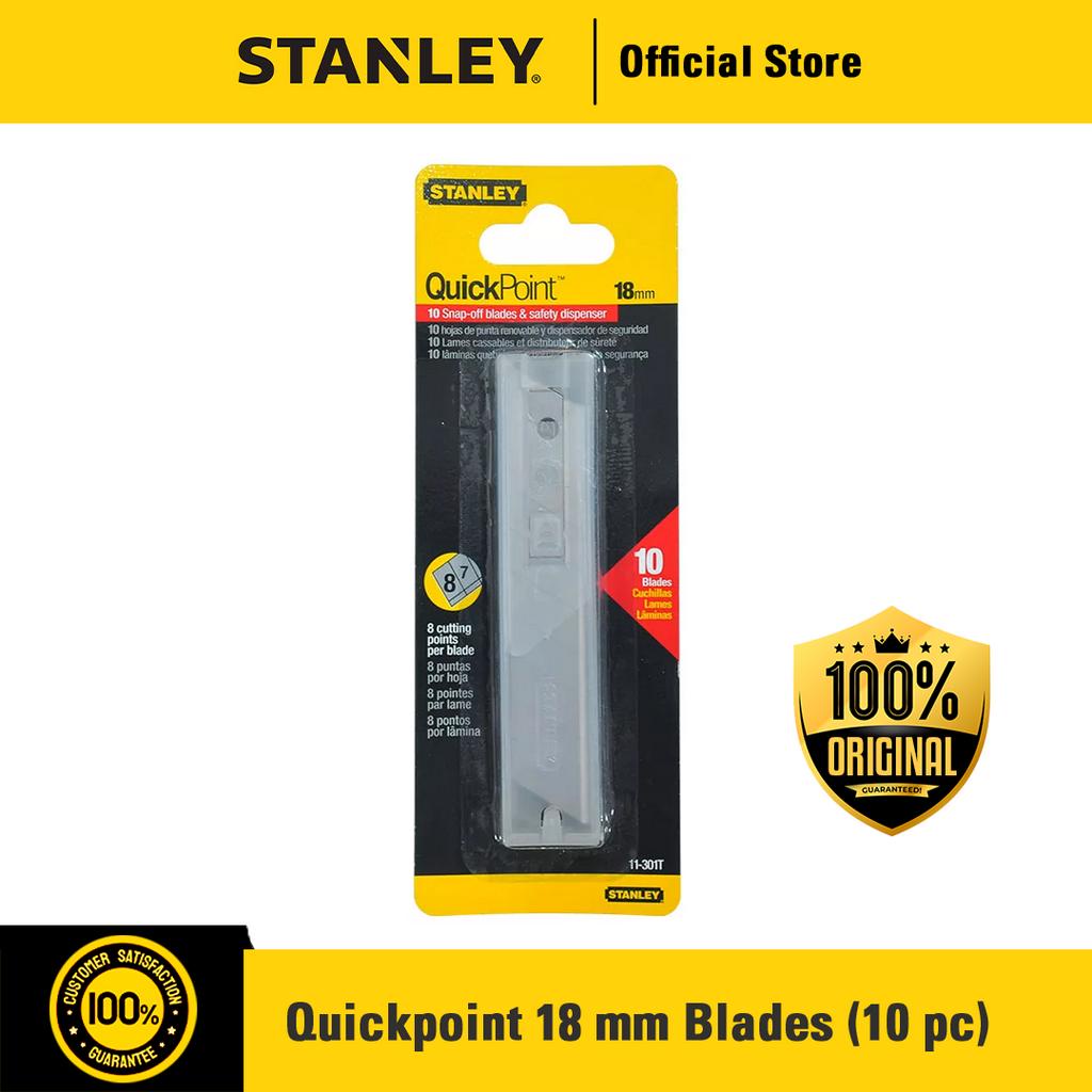 Stanley 11-301T Quickpoint 18mm Blades (10pc) | Shopee Philippines