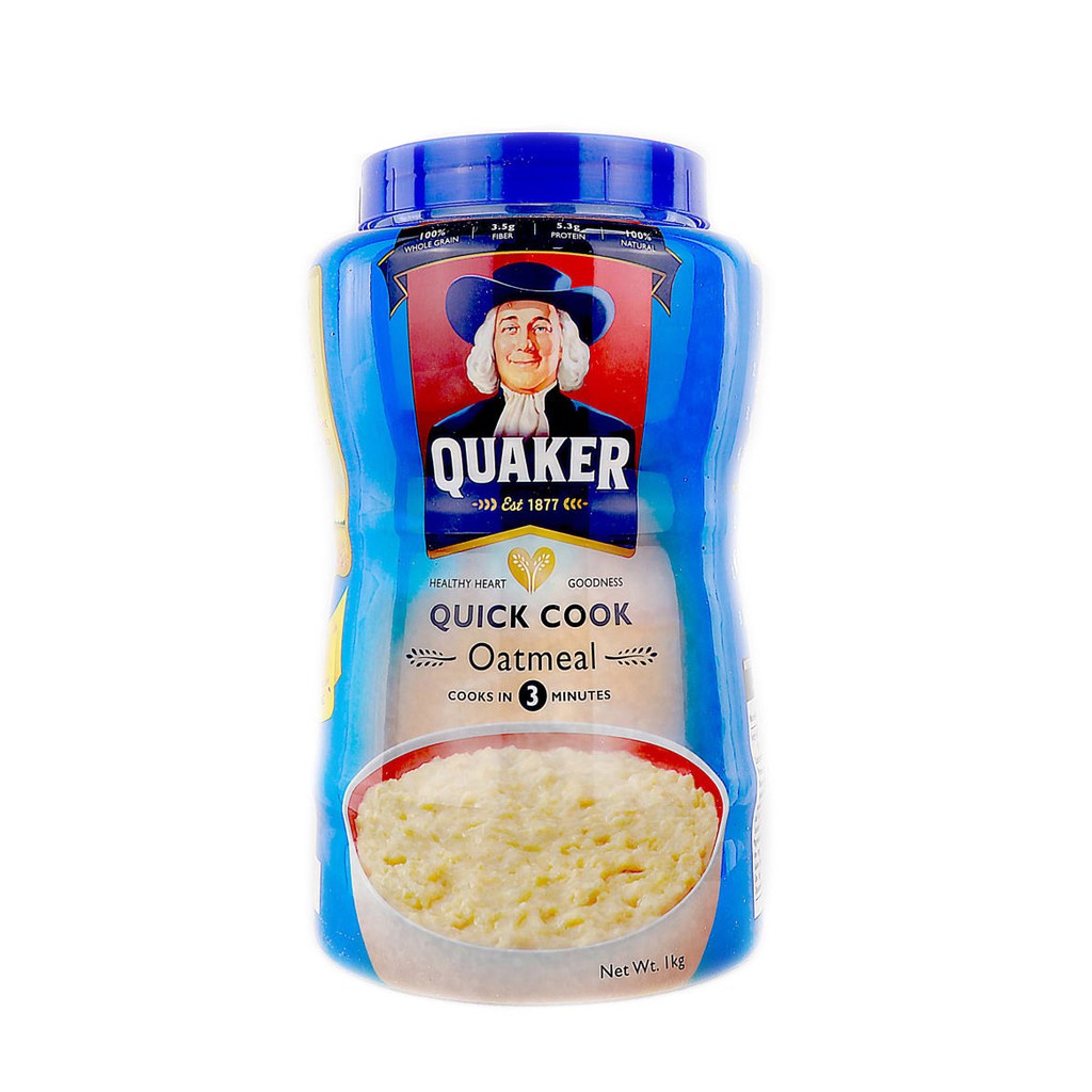 Quaker Quick Cooking Oatmeal 1kg Jar | Shopee Philippines