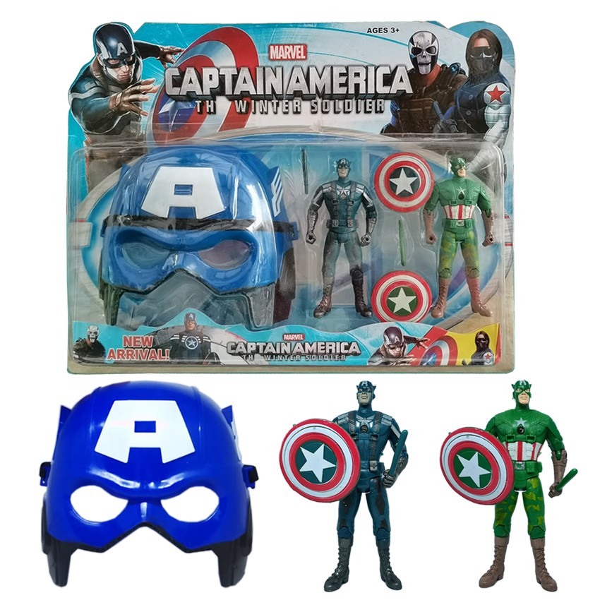 3 Pcs Set Of Avenged CaptAmerica Winter Soldier Hero Series and Mask ...