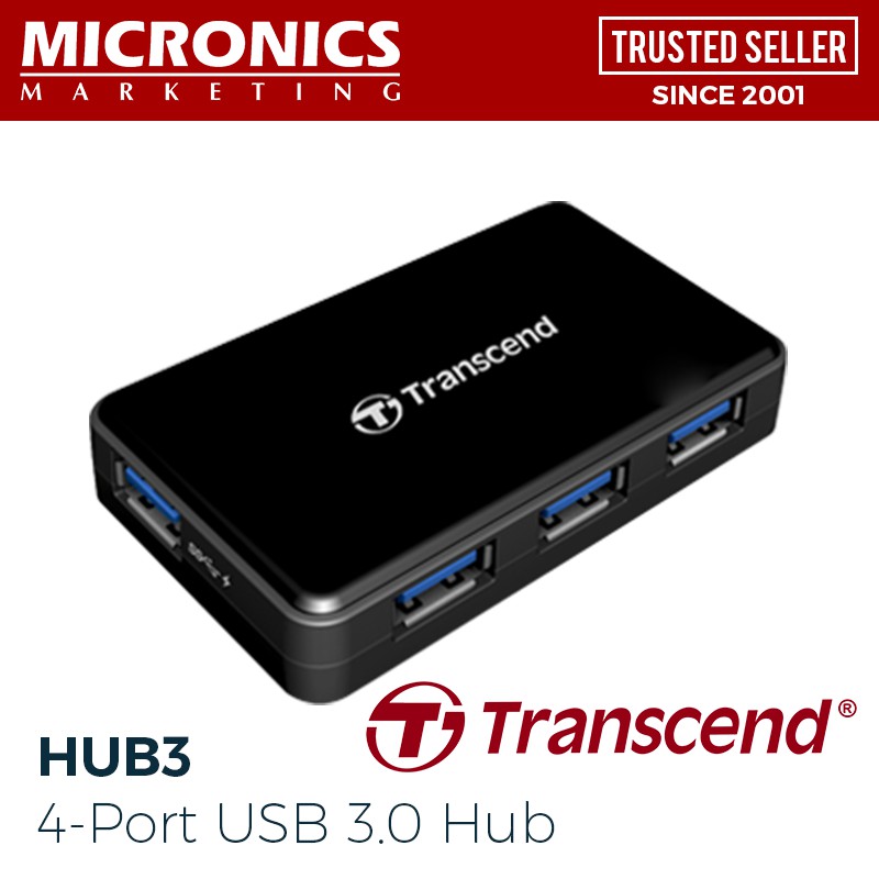 Transcend 4-port USB 3.0 Hub | Shopee Philippines