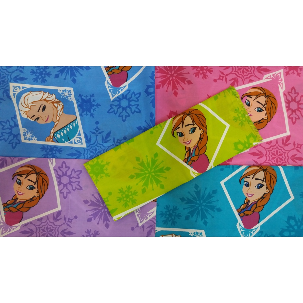1/2 yards FROZEN ELSA ANNA OLAF Cotton Blend Fabric CARTOON FABRIC ...