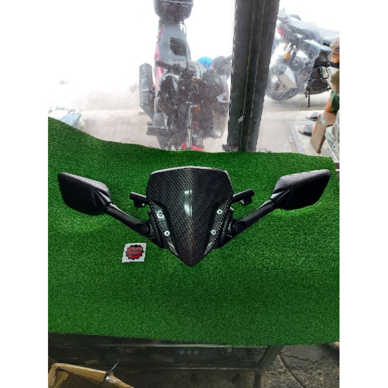 Honda Click 125/150 v1, v2,v3 R25 side mirror with side mirror bracket ...