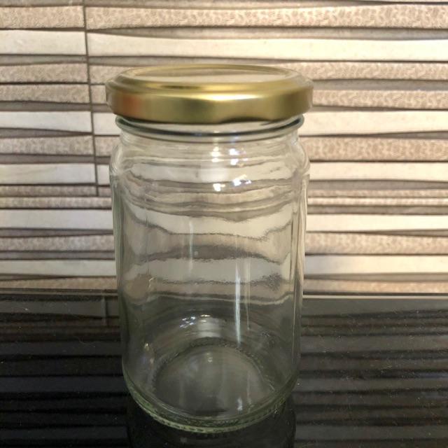 8oz/220ml Glass Jars M7177 (BOX OF 24PCS or 12PCS) with FREE plastic ...