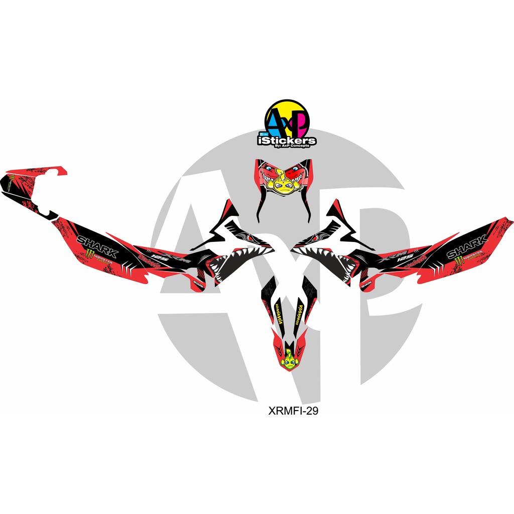 Honda XRM 125 FI Decal Kit XRMFI-29 | Shopee Philippines