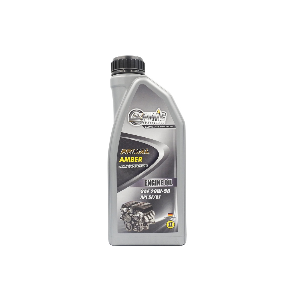 Samic Primal Amber SF/CF 20W50 Semi-Synthetic Gasoline Engine Oil (1 ...