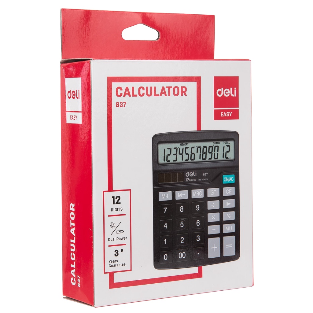 Deli Desktop Calculator 837 | Shopee Philippines