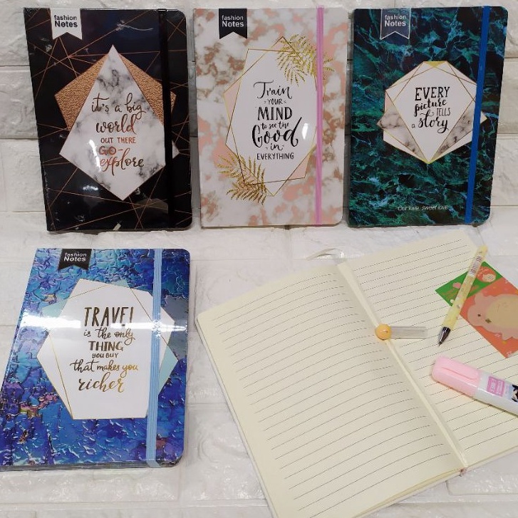 JOURNAL NOTEBOOK HARDBOUND with Garter | Shopee Philippines