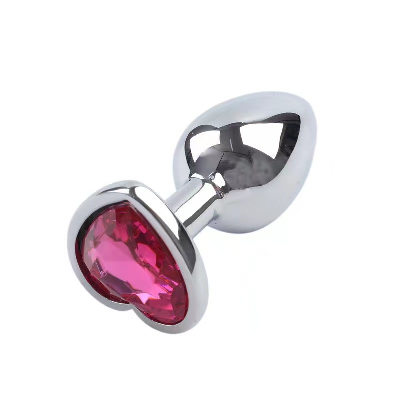 Heart Stainless Small Random Color Steel Metal Prostate Massage Butt