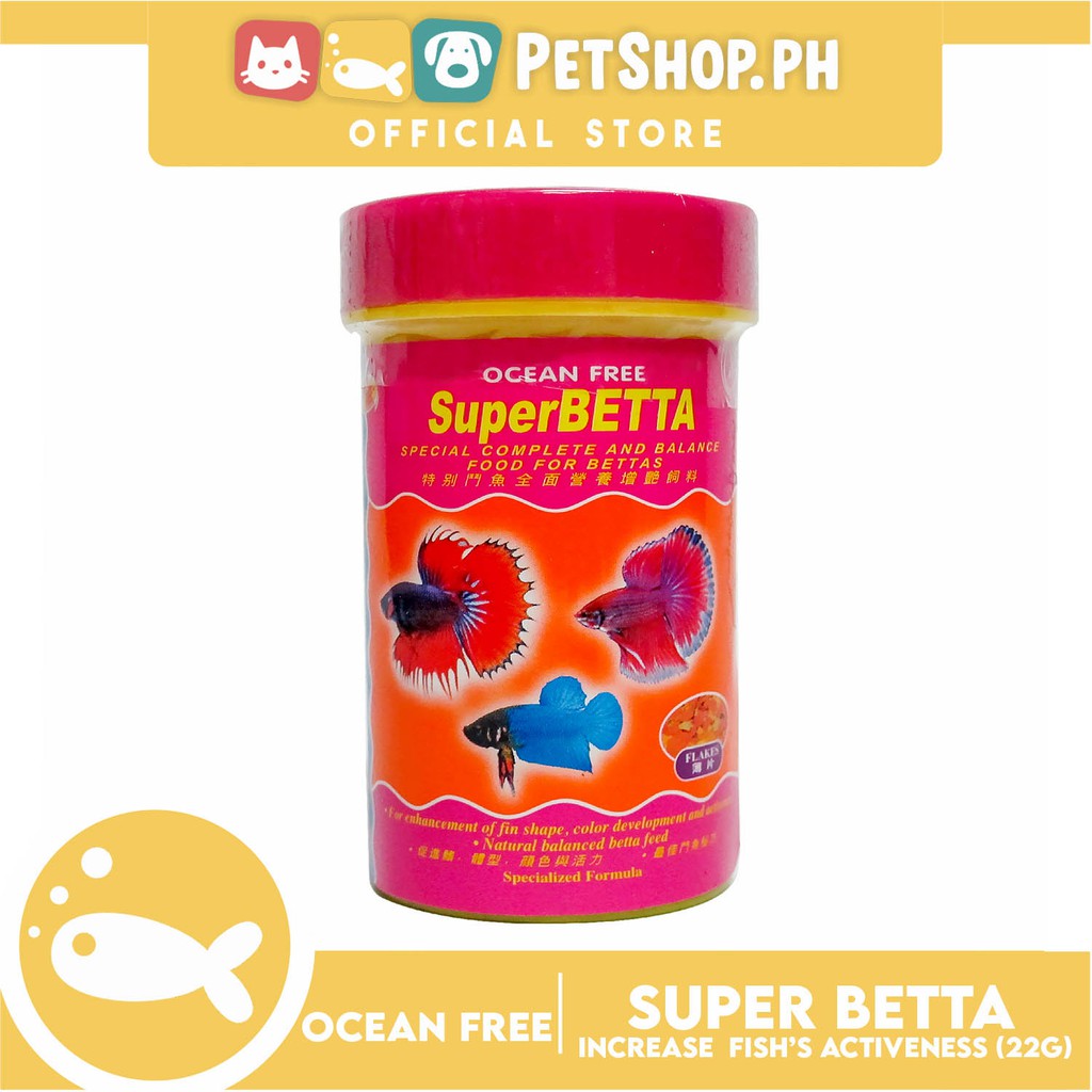Ocean Free Super Betta Flakes 22g | Shopee Philippines