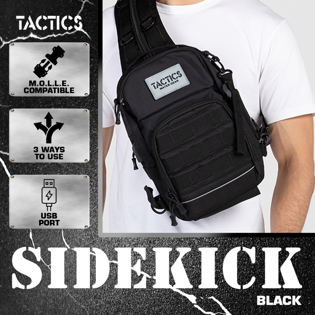 Tactics Sidekick Chest Bag Mens Crossbody Waterproof Outdoor Tactical ...