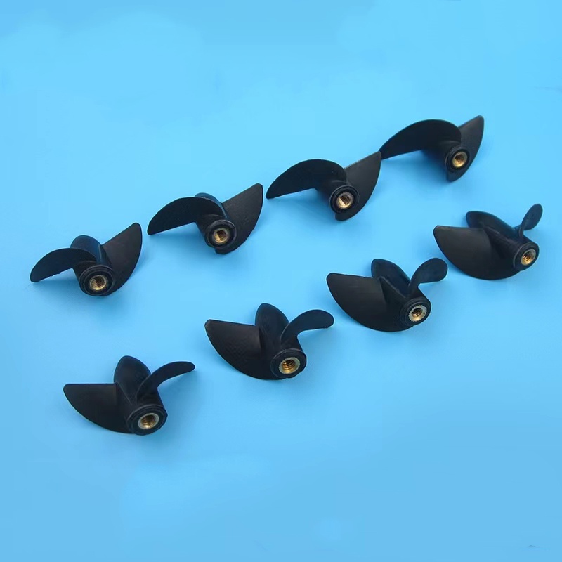 Rc Boat M4 Two Blades Paddle With Screw Thread Nylon Boat Propeller ...