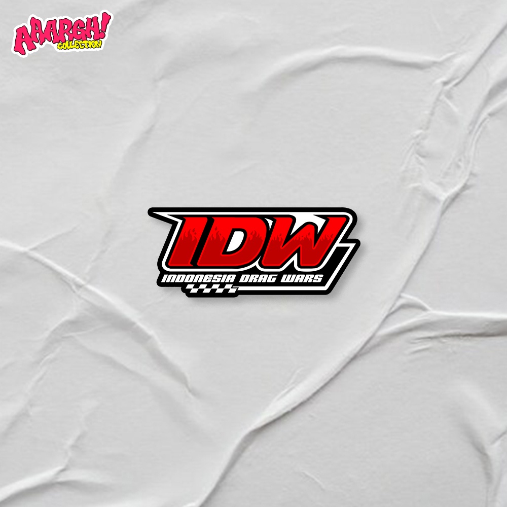 Indonesian Drag Wars IDW Sticker Logo Sticker | Shopee Philippines