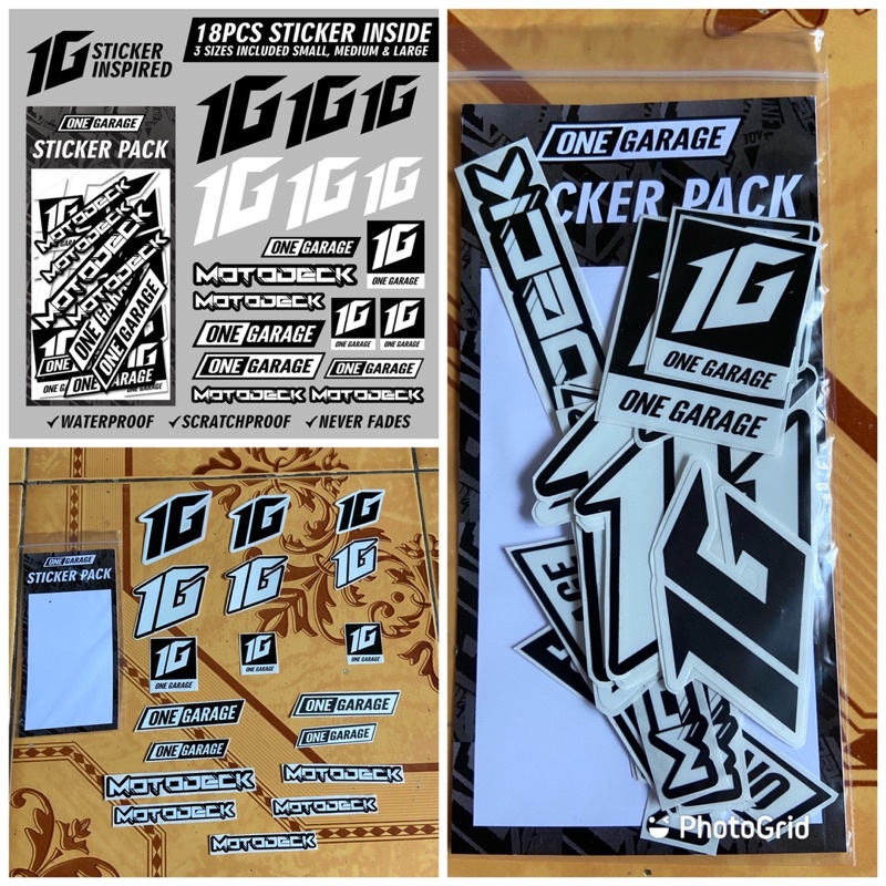 motodeck/one garage/1G sticker | Shopee Philippines