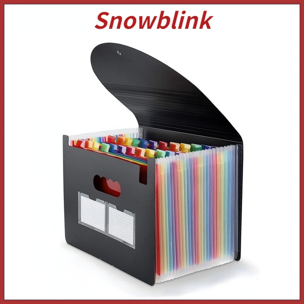 13 Pockets A4 Expanding File Folder Document Organizer Portable Paper ...