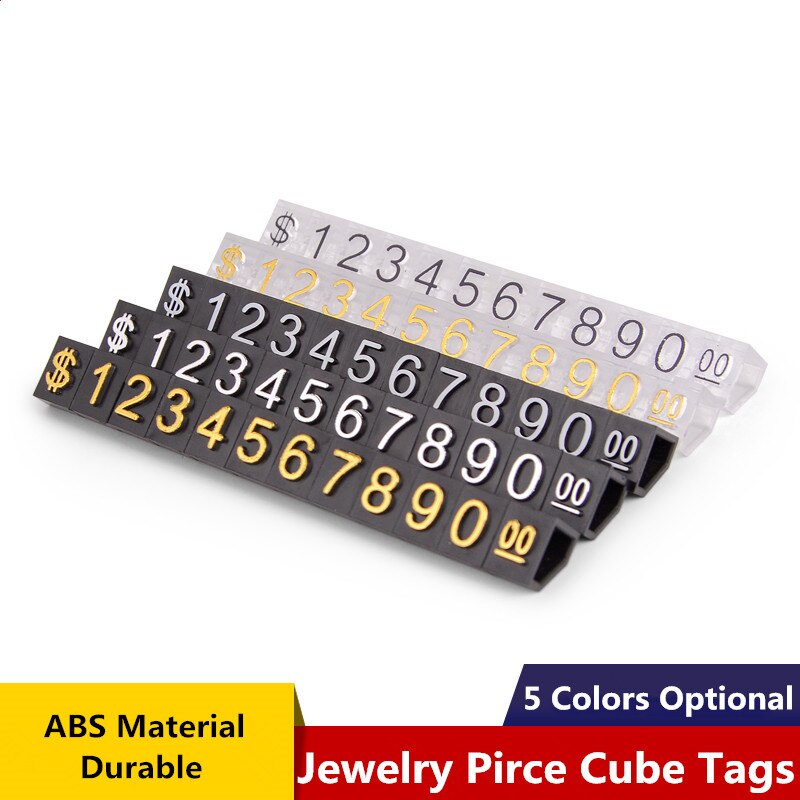 Jewelry Pricing Cube Angled Set Adjustable Price Block Kit Number ...