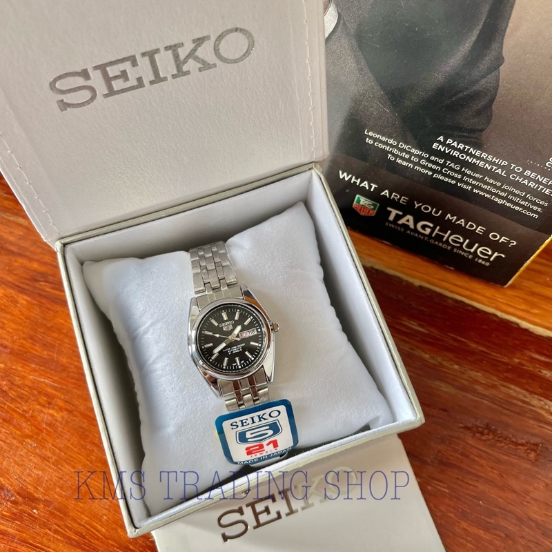 Seiko 5 Plain Automatic Hand Japan Movement Watch with Day & Date free ...
