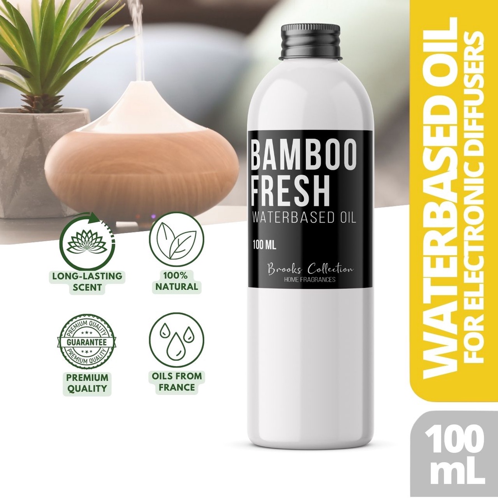 Brooks Collection Bamboo Fresh Water Based Waterbased Oil 100mL Aroma ...