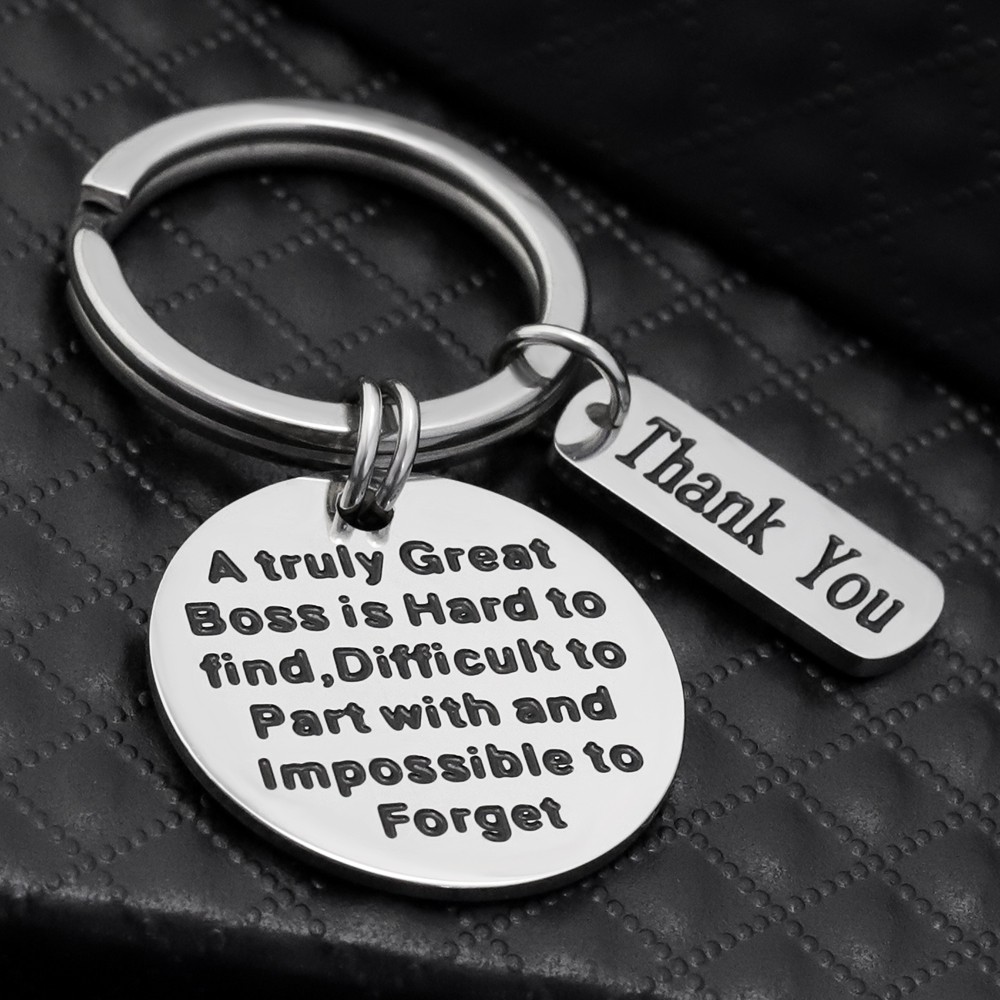 great boss keychain gratitude gift for boss leader car keychain ...