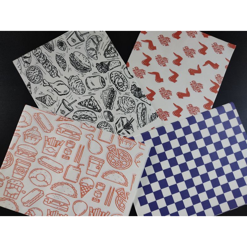 100pcs per bundle / FastFood Wrapper/ Oil-Proof Food Grade Wrapping ...