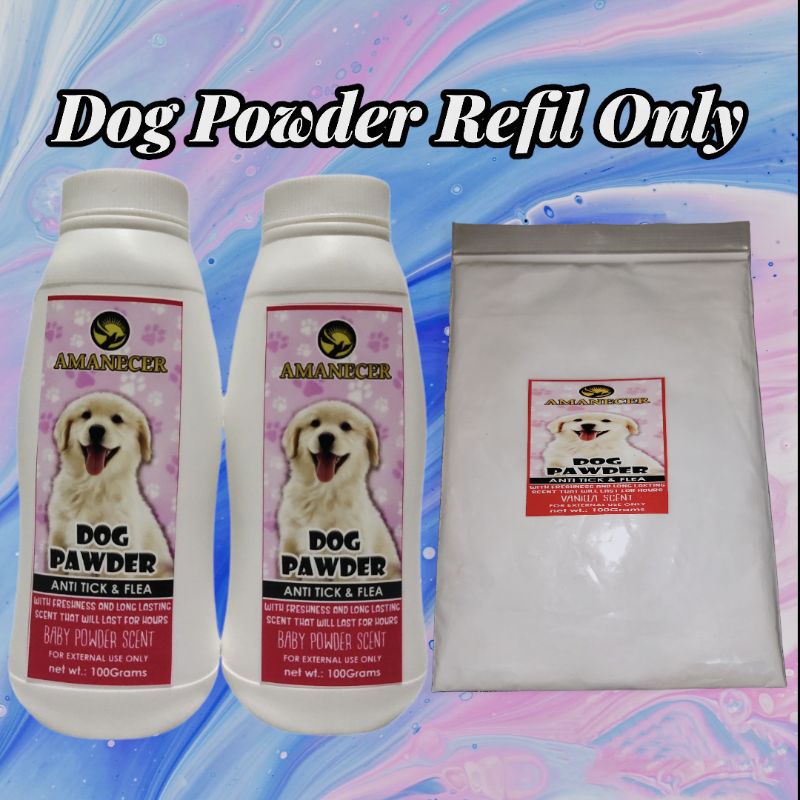 Dog/Cat Powder anti tick and flea Refil only 100grams with out botle ...