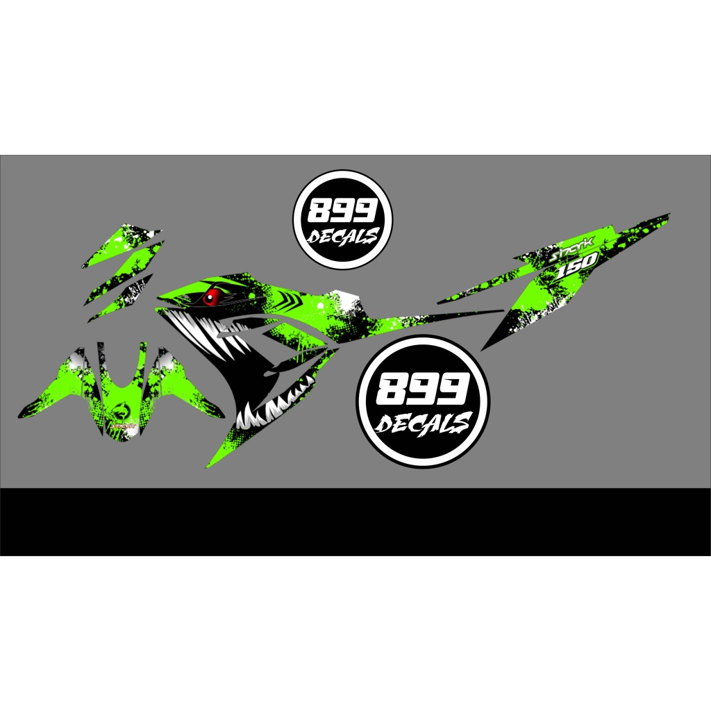 EURO FLASH 150 / VIPERMAN 150 WHOLE BODY DECALS SET LAMINATED | Shopee ...