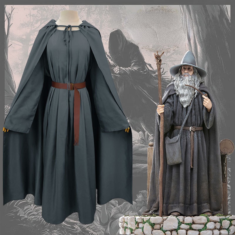 Gandalf Gandalf Wizard Lord of The Ringgss Hobbit Cosplay Costume Thin ...
