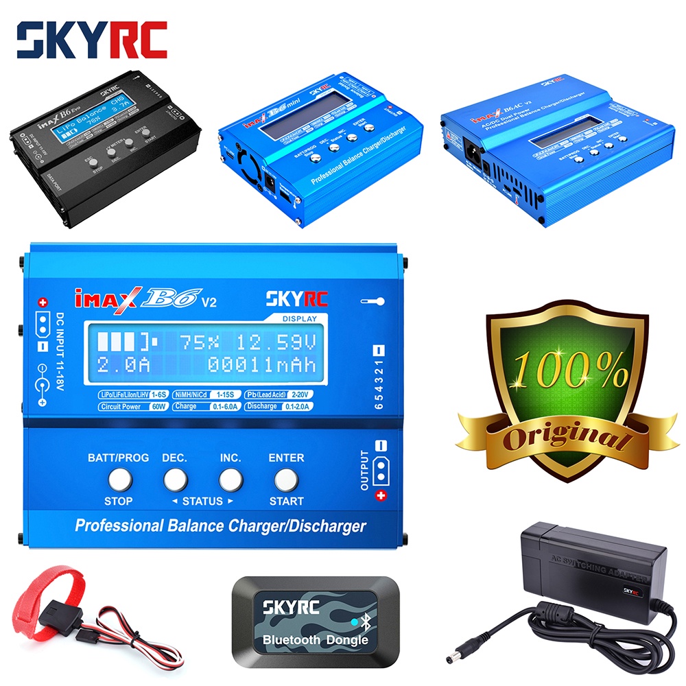SkyRC iMAX B6 V2 RC Lipo Nimh Battery Charger B6neo B6 Mini B6AC V2 ...