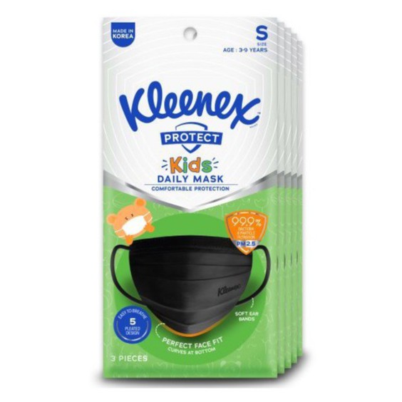 Kleenex Protect KIDS Daily Face Mask Small x 5 packs | Shopee Philippines