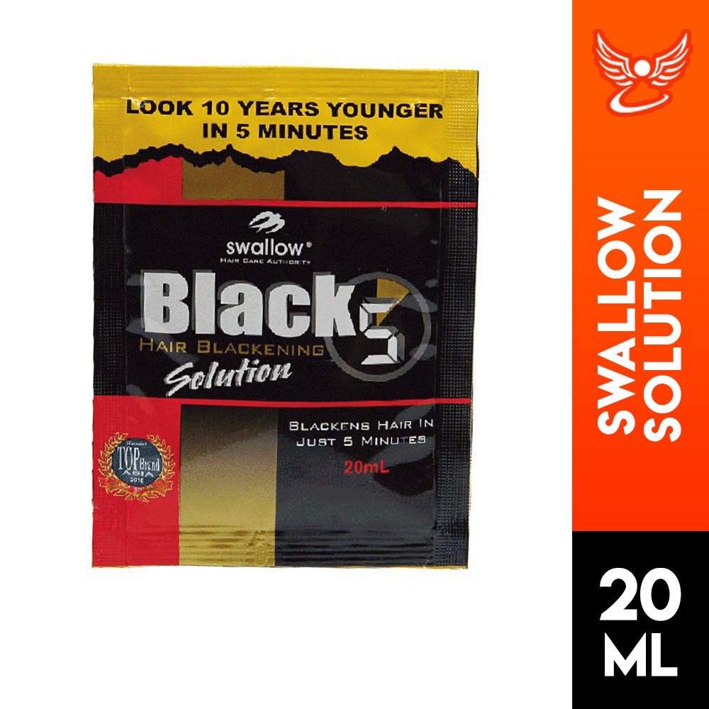 Swallow Black 5 Hair Blackening Solution (20ml) | Shopee Philippines