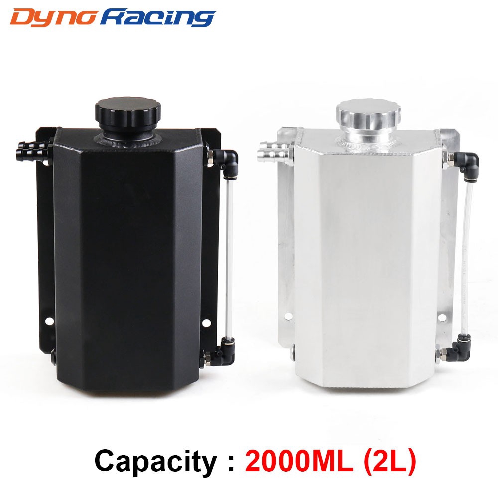 Universal 2L Alloy Engine Oil Fuel Gas Catch Can Breather Tank Bottle ...