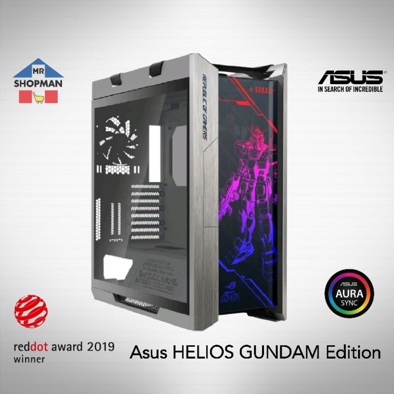 Asus ROG Strix Helios GUNDAM EDITION GX601 PC Case | Shopee Philippines