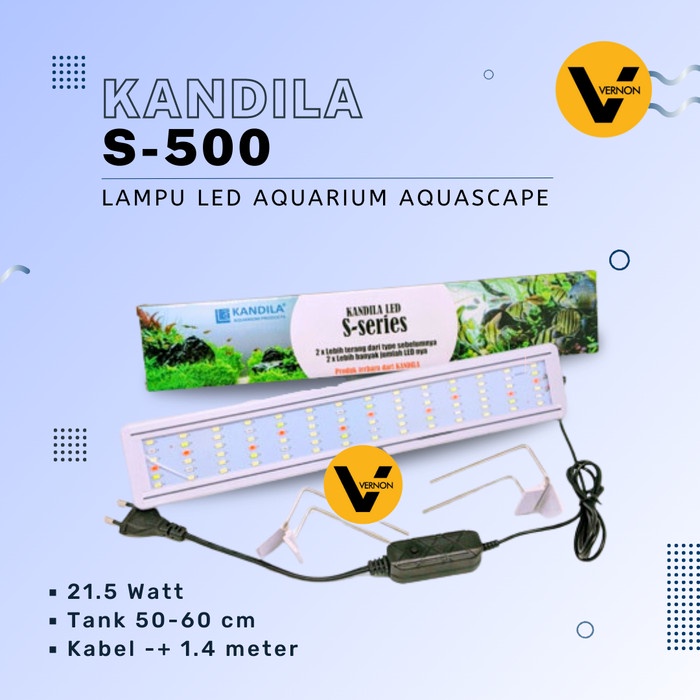KANDILA S500 Aquarium LED Light Tank 50-60 CM Aquascape Light | Shopee ...